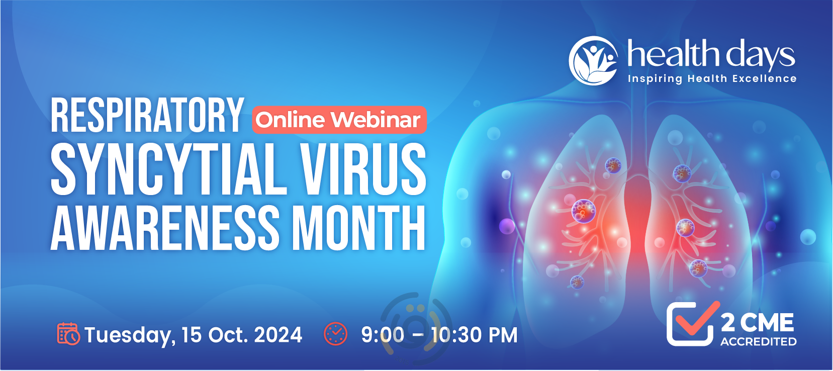 💰 مجانية⏰بـ 2 📢Respiratory Syncytial Virus Awareness Month Webinar💻 ...
